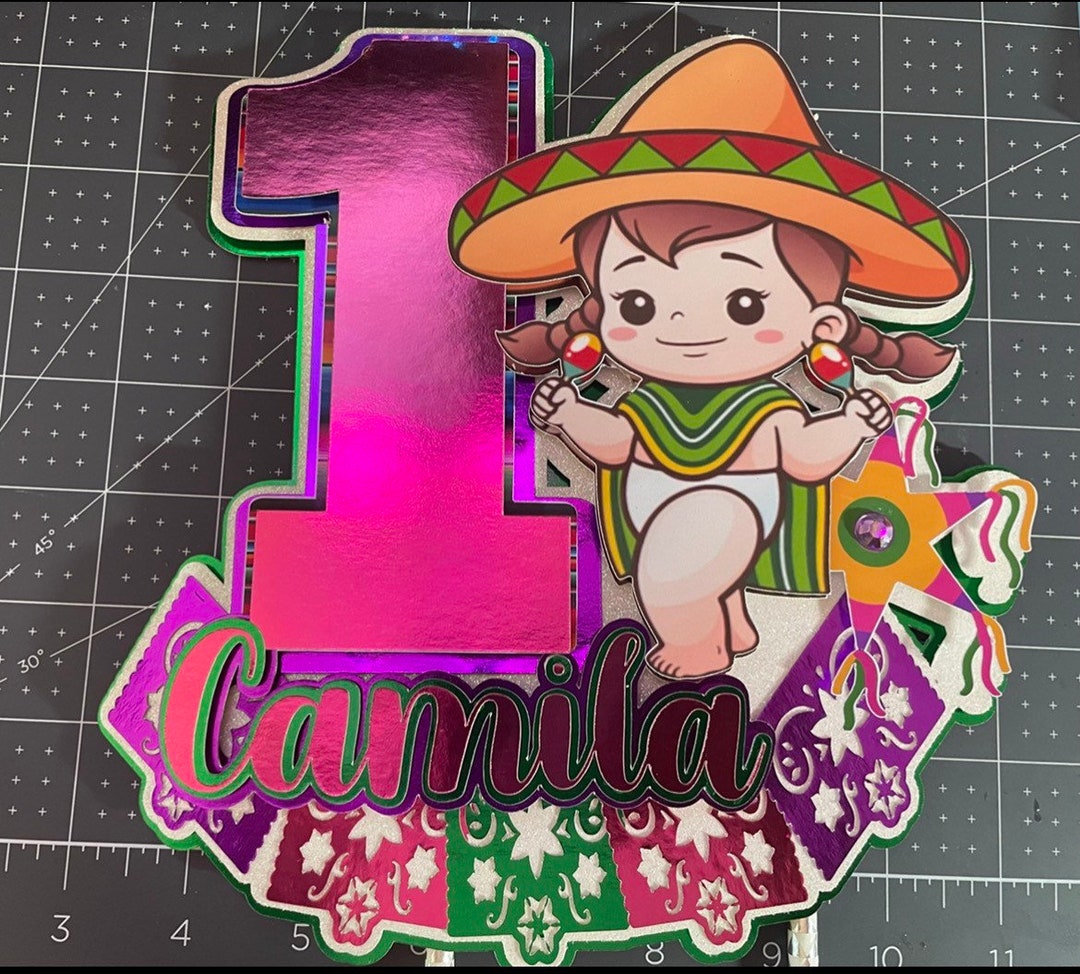 Mexican Theme Cake Topper - Etsy