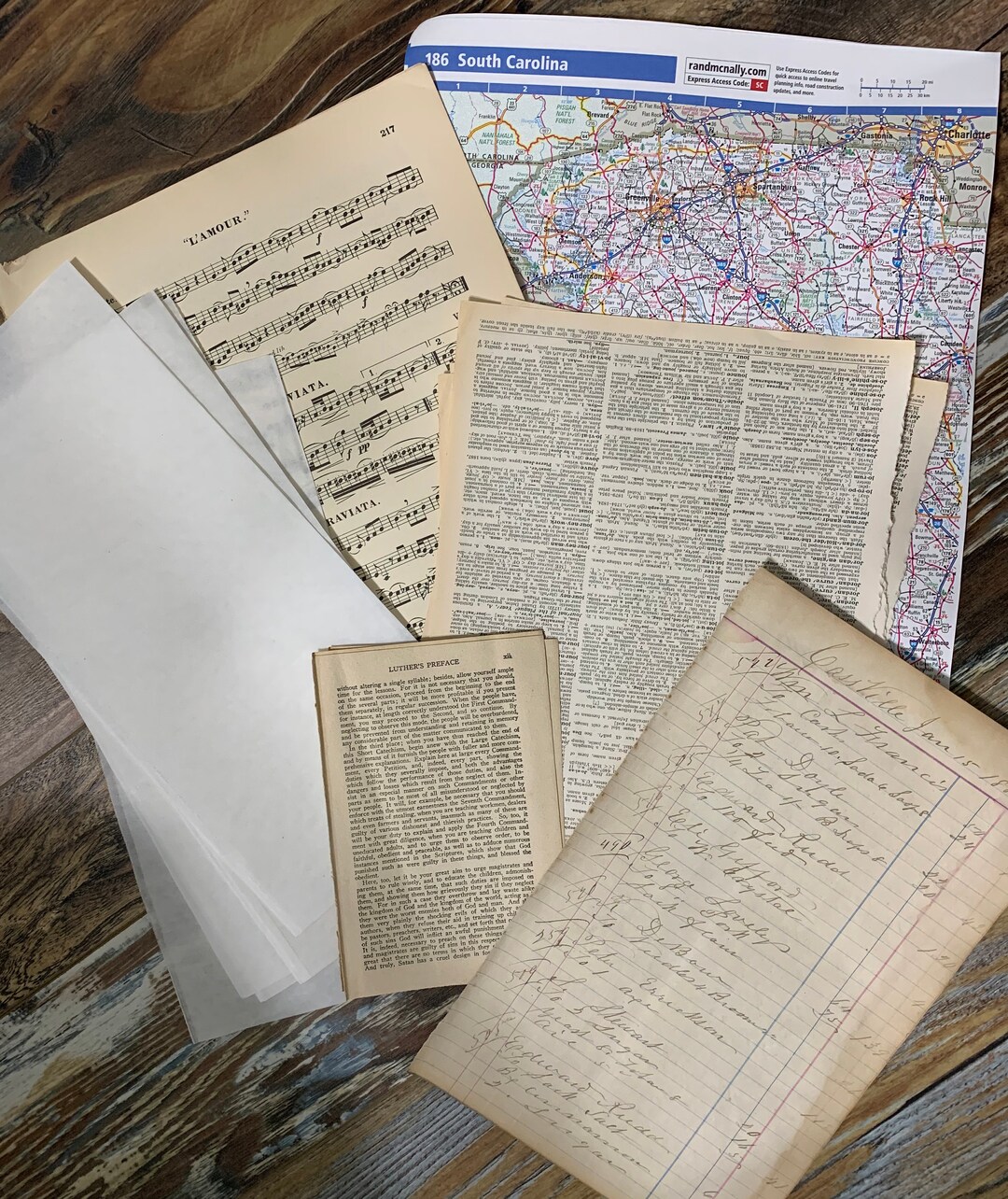 Mixed Media Paper Variety Pack - 40 Sheets - Deli Paper - Sheet Music ...