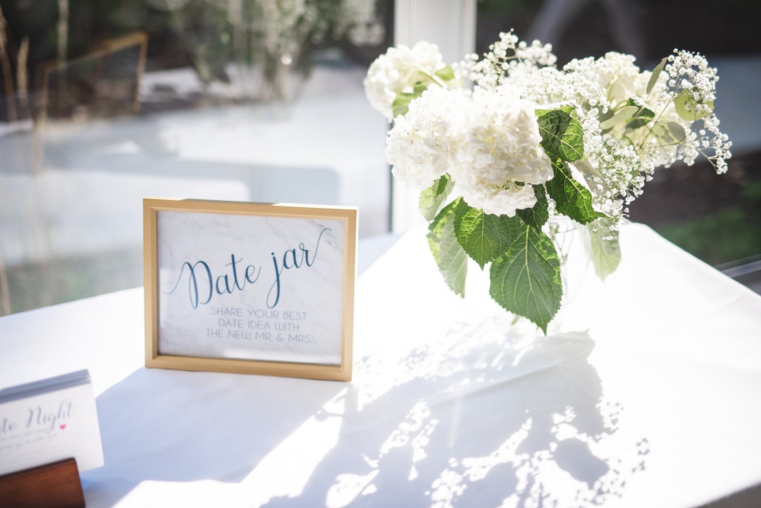 Date Jar Wedding Sign for Guests. Instant Download - Etsy