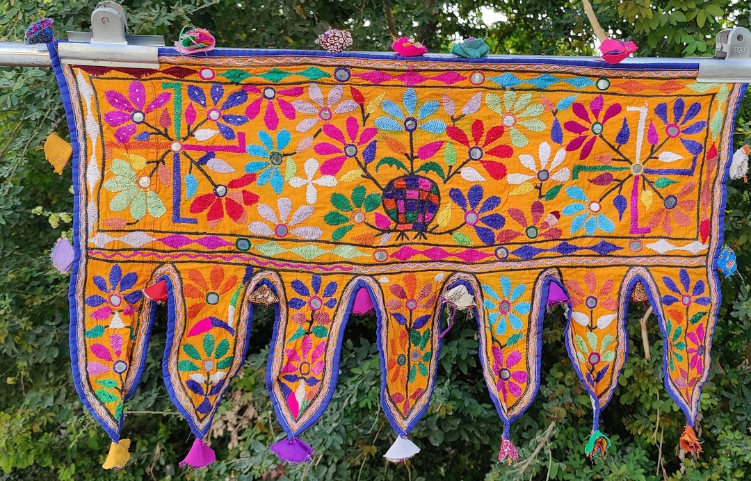 Handmade Toran, Colorful Wall Hanging, Door Decor Curtain, Colourful ...