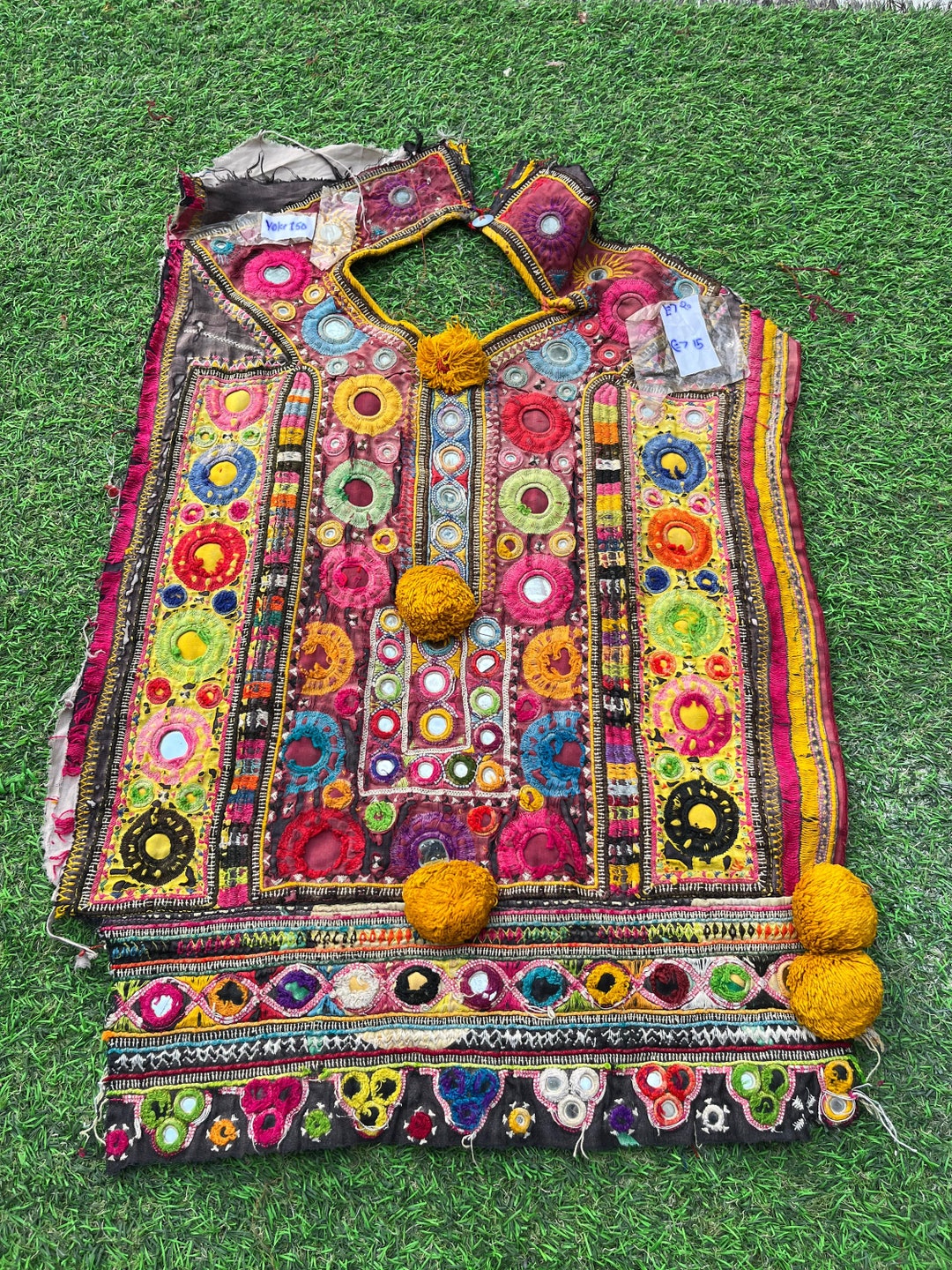 Banjara Fabric Textile,neck Yoke,applique for Dress Designing ...