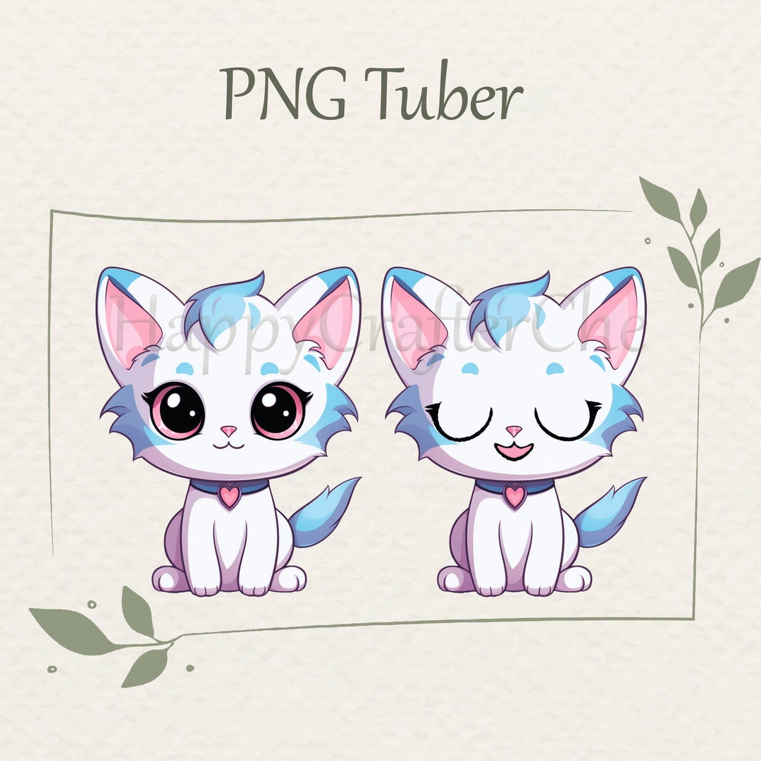 Pngtuber Cat Avatar For Twitch Discord Youtube Etsy
