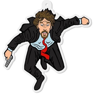 Die Hard Hans Gruber Falling off Nakatomi Plaza Christmas - Etsy