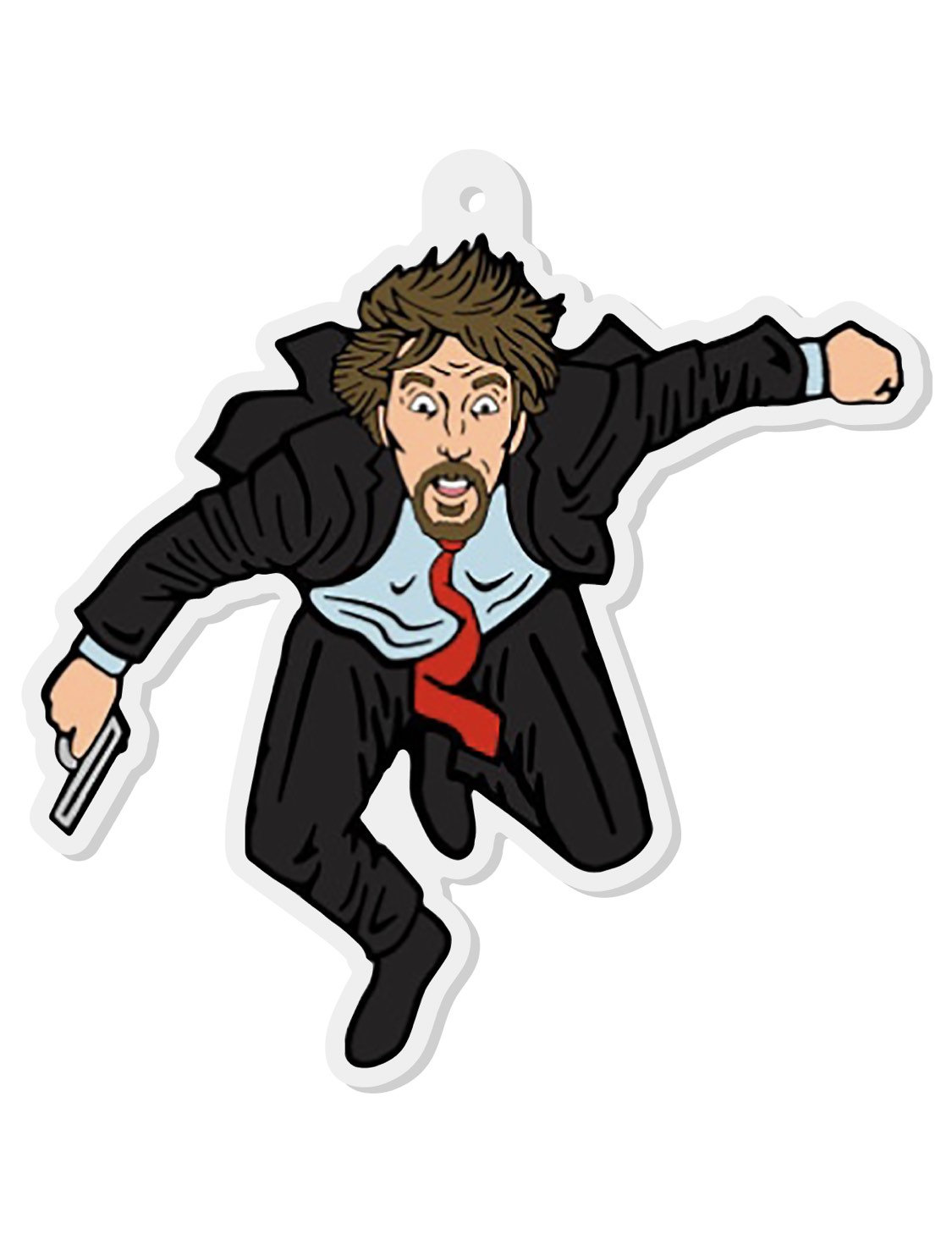 Die Hard inspired Hans Gruber Falling off Nakatomi Plaza Christmas sold ...