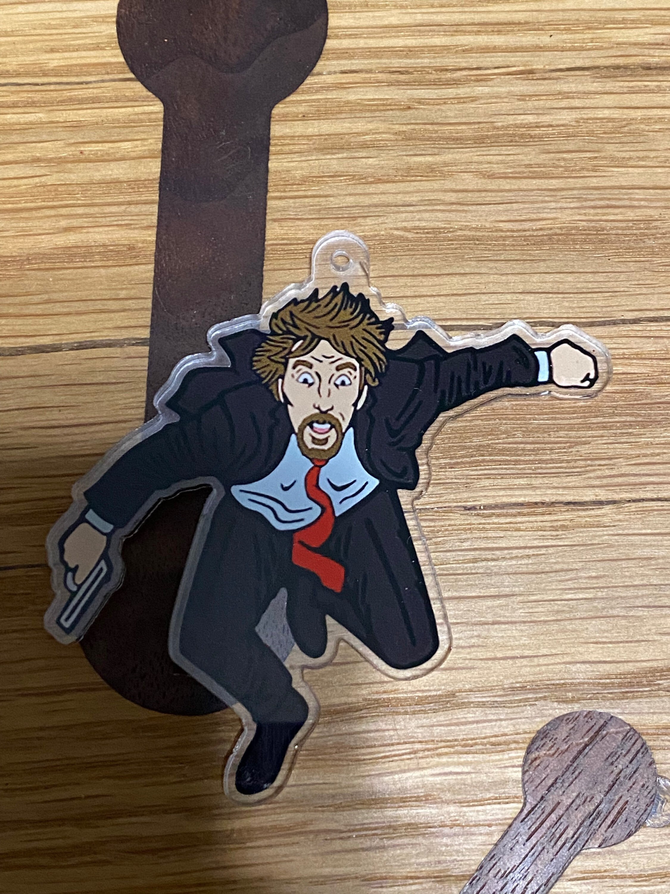 Die Hard inspired Hans Gruber Falling off Nakatomi Plaza Christmas sold ...