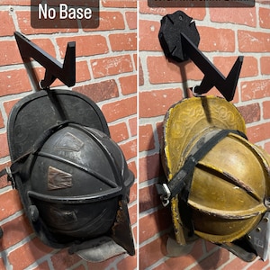 Fire Helmet Wall Mount Display - New York Roof Hook Design - Etsy