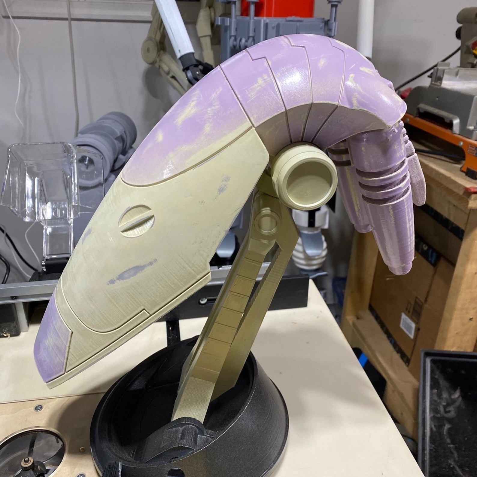 Star Wars B1 Battle Droid Life Sized Head and Stand - Etsy