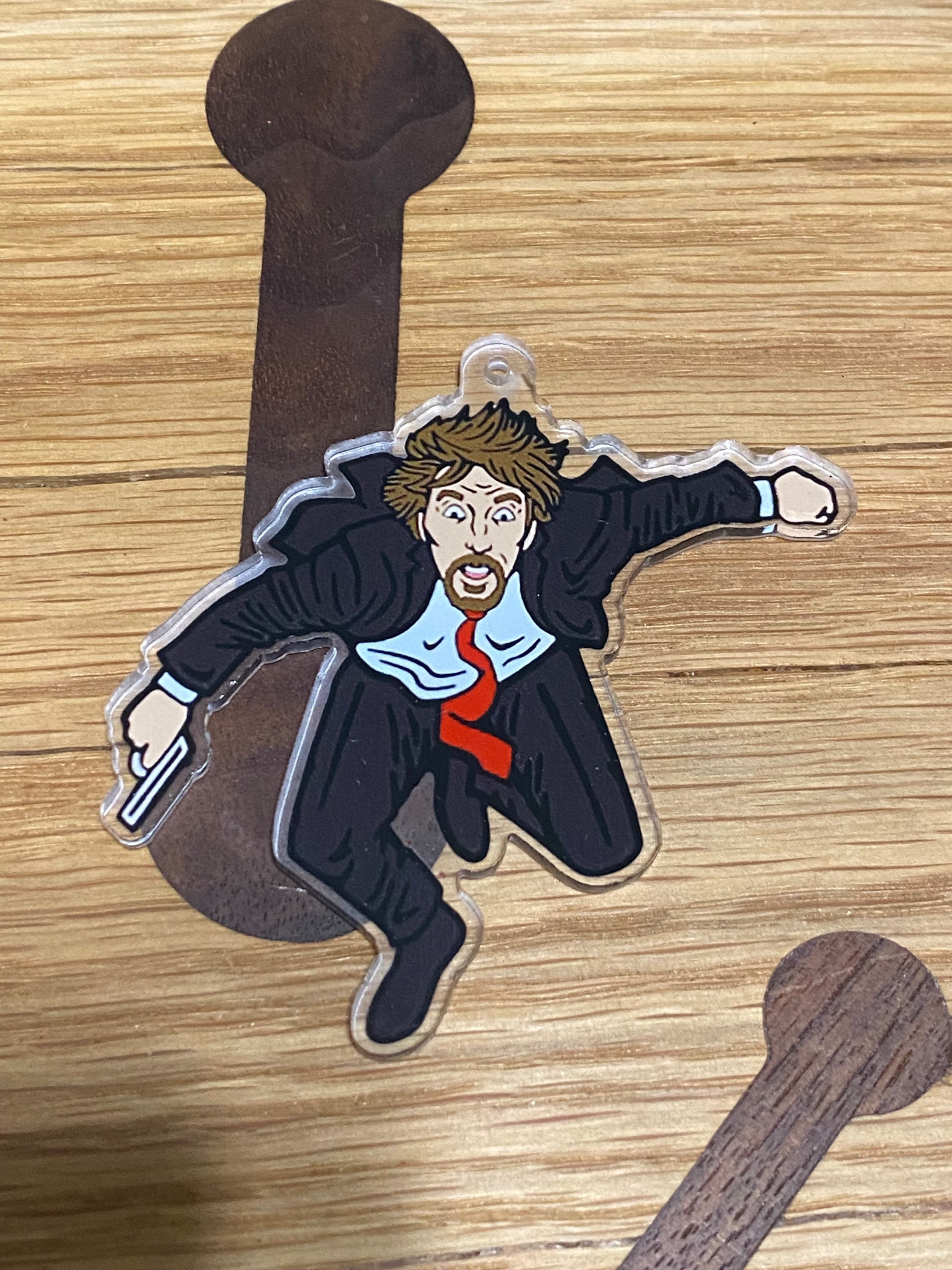 Die Hard inspired Hans Gruber Falling off Nakatomi Plaza Christmas sold ...