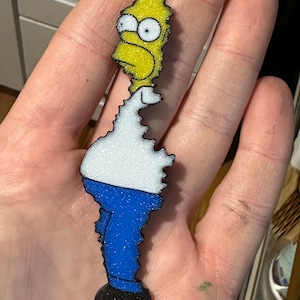 Homer Simpson Fading Into Bushes Christmas Ornament Pendant - Etsy