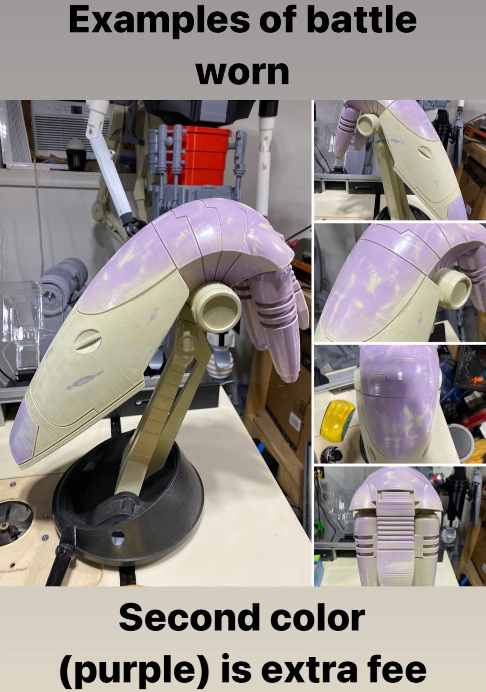 Star Wars B1 Battle Droid Life Sized Head and Stand - Etsy