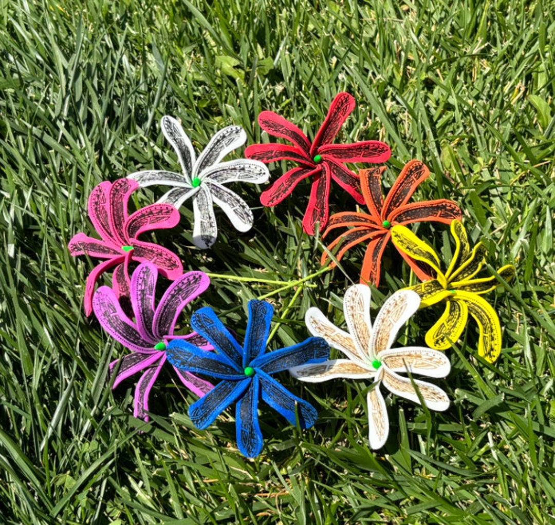 Hawaiian Design Multicolored Tropical Hair Pick Accessory Beach Luau ...