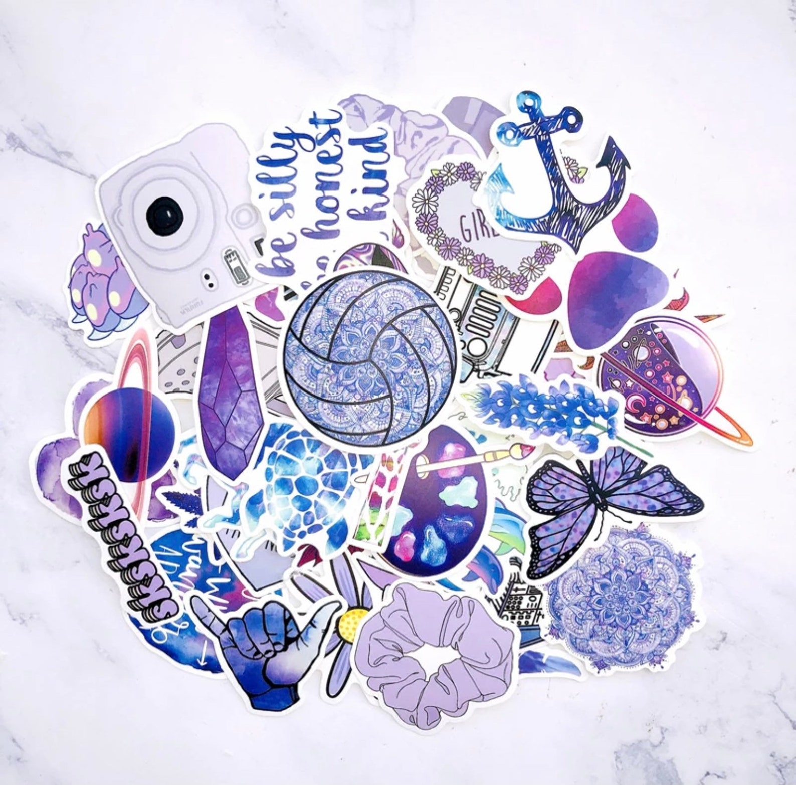 Purple Visco Random Sticker Pack - Etsy