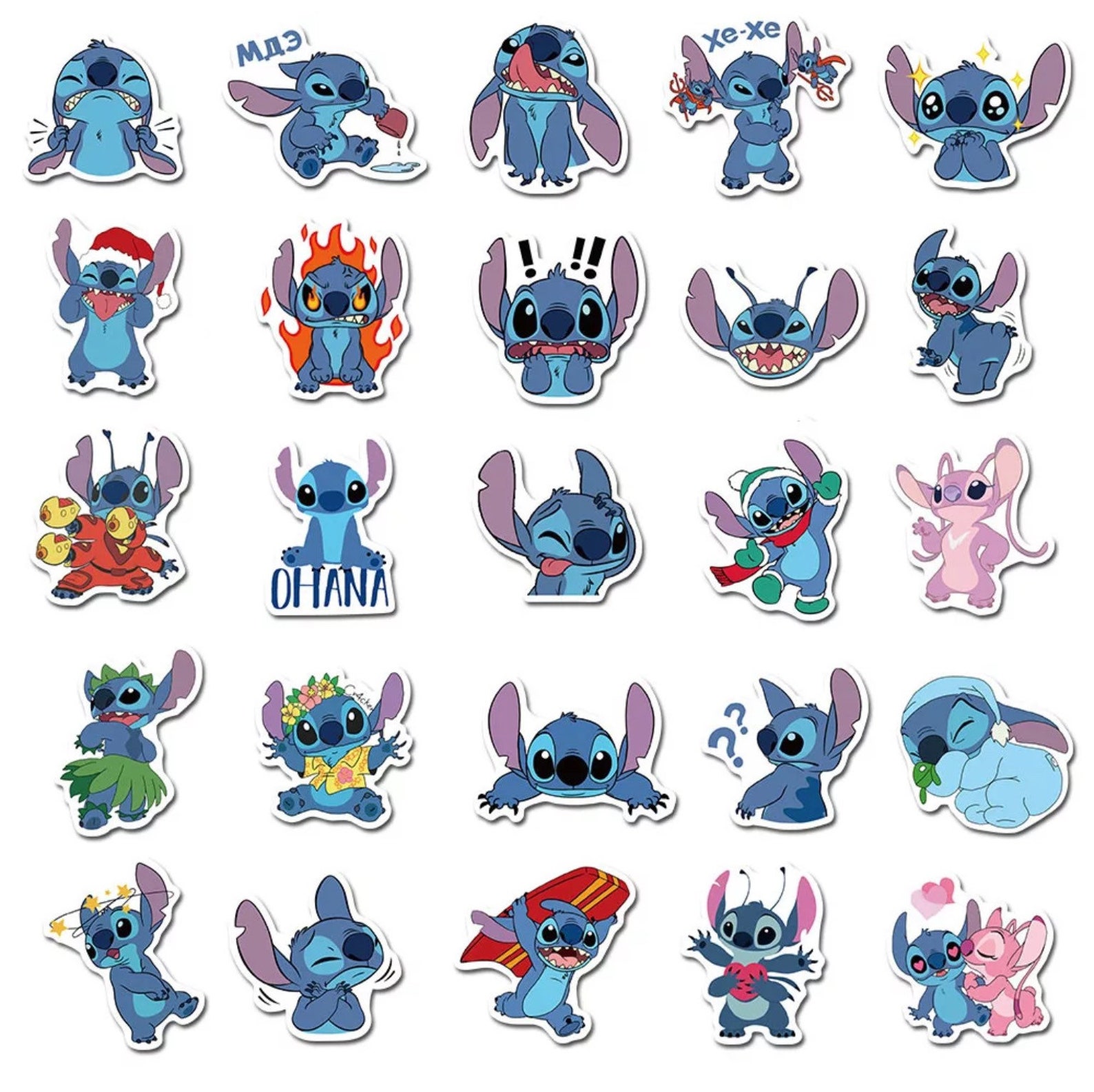 Stitch Pack de 50 autocollants - Etsy France