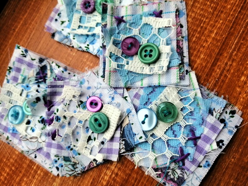 Fabric Clusters Handmade, Shabby Chic, Fabric Snippets and Lace ...