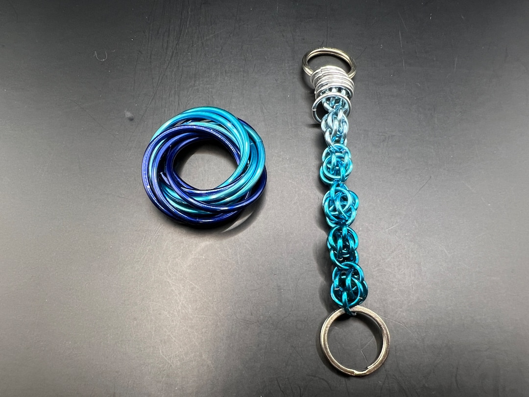 Fidget Toy Gift Set - Mobius (1.5" in Diameter) & Rope (4.5" Long ...