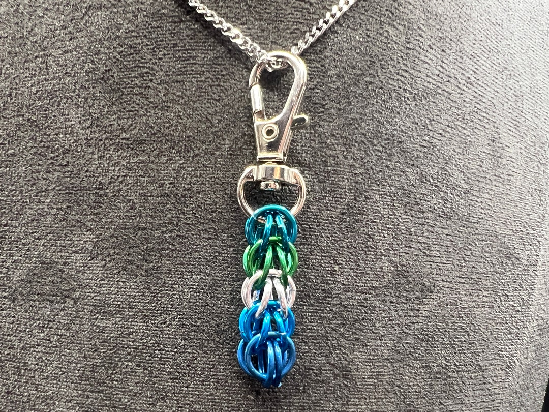 GAY MEN/MLM Pride Flag Zipper Pull/charm/keychain, Anodized Aluminum ...