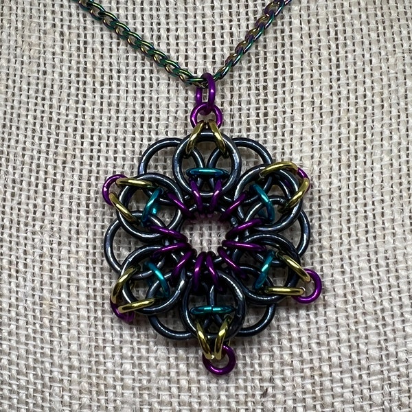 Chainmaille Pendant - Etsy