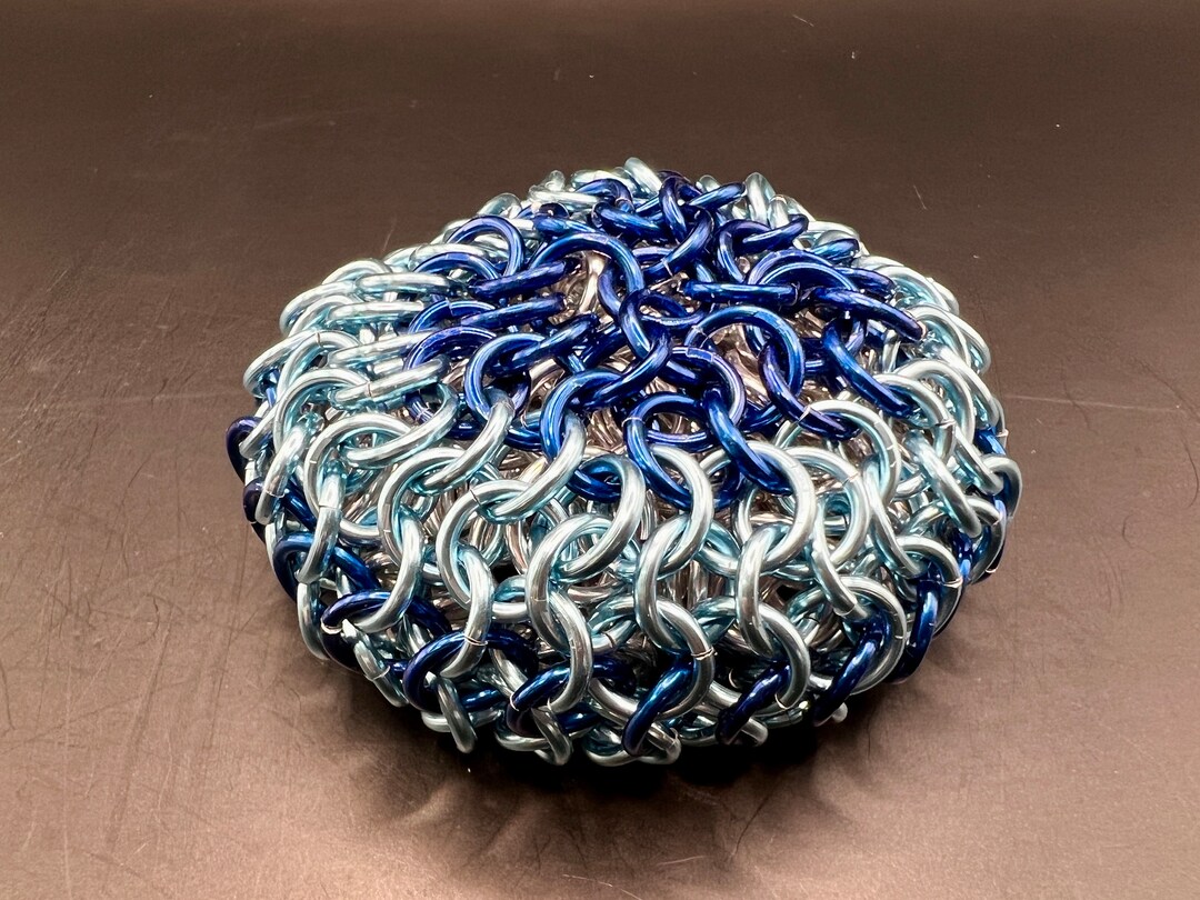 Blue Stress Ball/hacky Sack/fidget Toy Made From 100% Anodized Aluminum ...