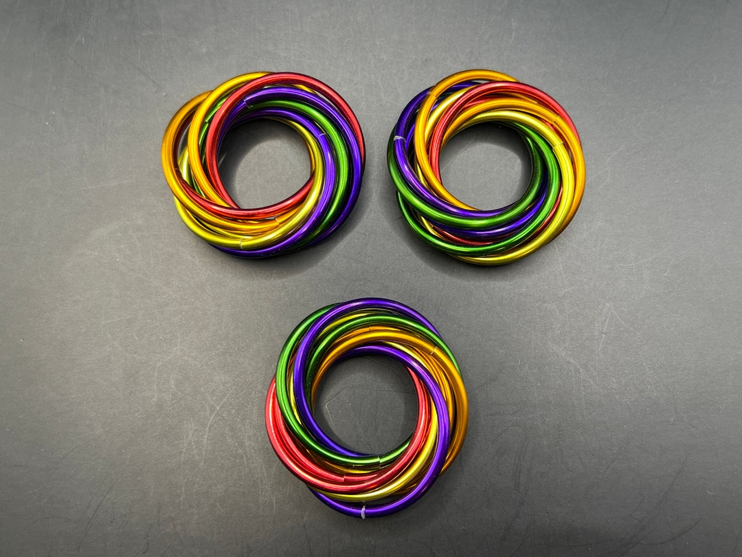 Fidget Toy Gift Set - 3x Mobius (1.5" in Diameter) Fidgets Made of ...