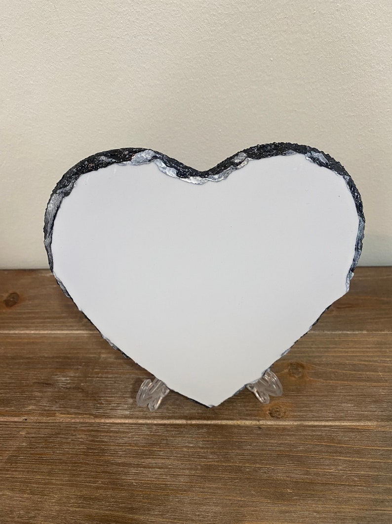Custom Photo on Heart Shaped Rock Slate | Home Decor | Valentine's Day ...