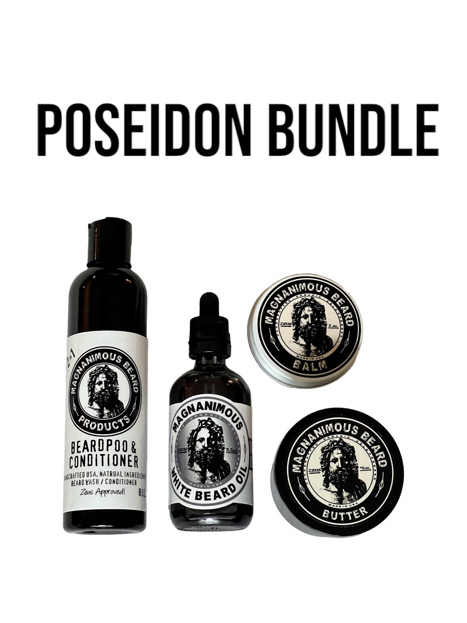 The Magnanimous POSEIDON Beard Bundle (A Bundle Saving of 13.00) Choose ...