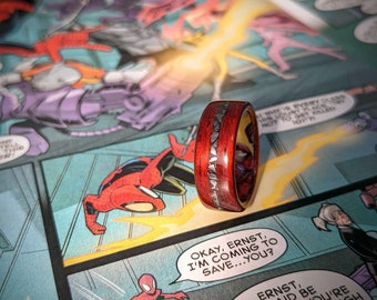 Comic Book Rings Vintage Superhero Jewelry With Ring Box - Etsy