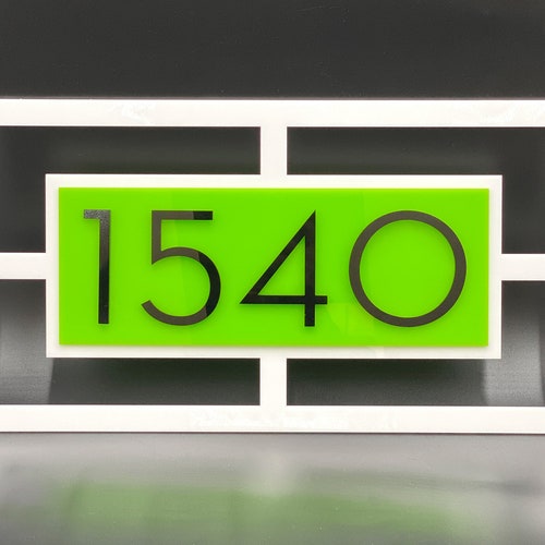 Mid Century Modern HOUSE NUMBERS Atomic Star Address Plaque | Etsy