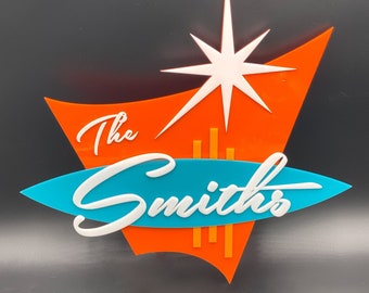 Mid Century Sign | Etsy