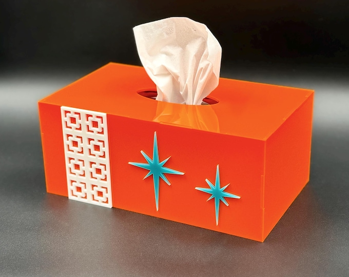 Mid Century Modern "breeze Block" Tissue Box Cover | Retro Tissue Box ...