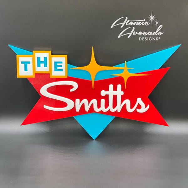 Mid Century Sign - Etsy