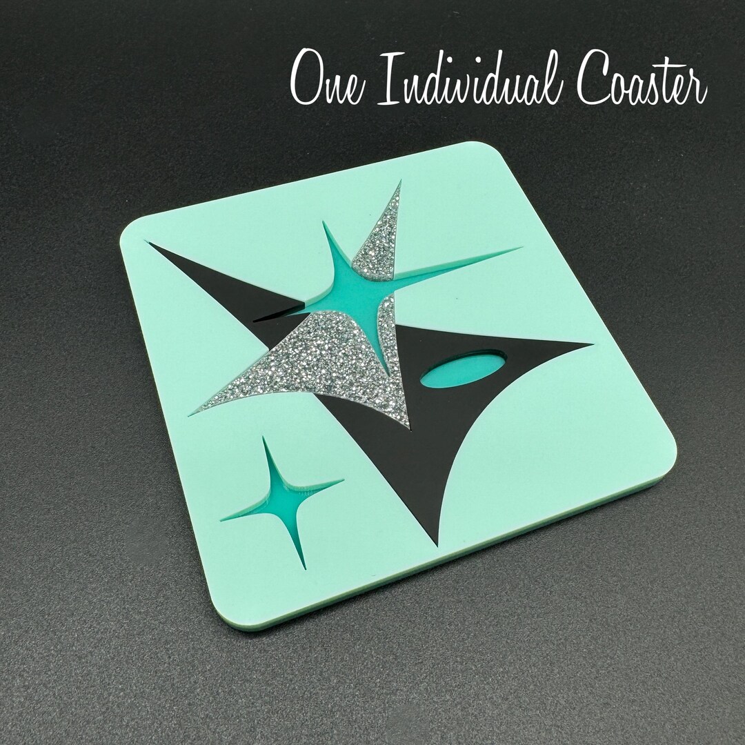Mid Century Modern Coaster | ONE Individual Coaster | "space Age ...