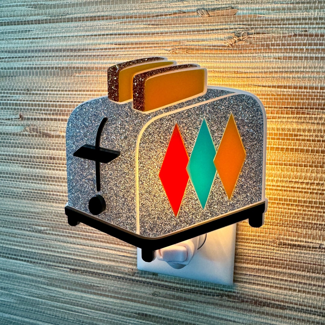 Mid Century Modern "toaster" Night Light | Vintage Toaster | Retro ...