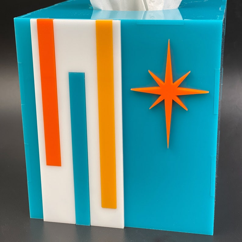 Mid Century Modern Tissue Box Cover | "modline" Design | Retro Style ...