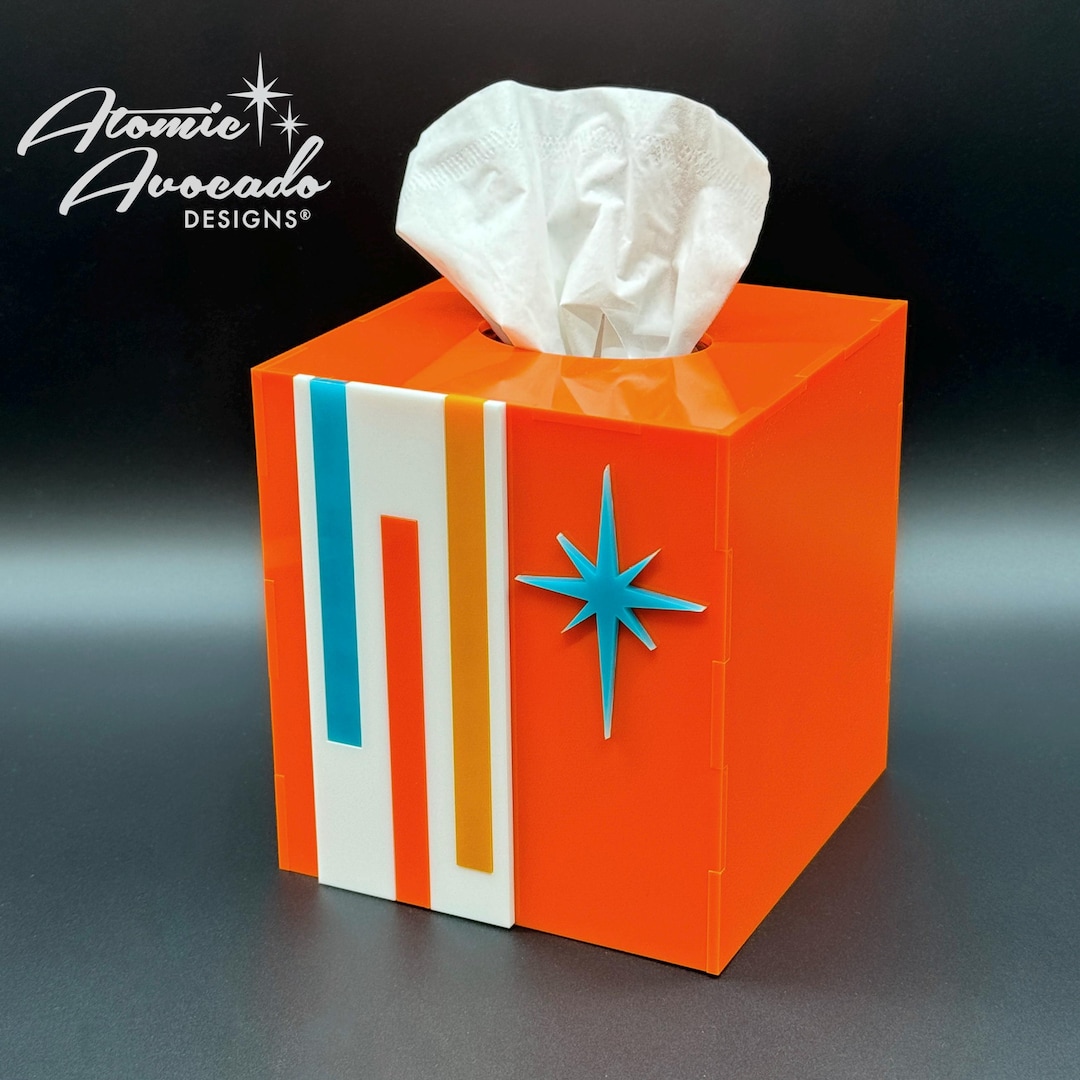 Mid Century Modern Tissue Box Cover | "modline" Design | Retro Style ...