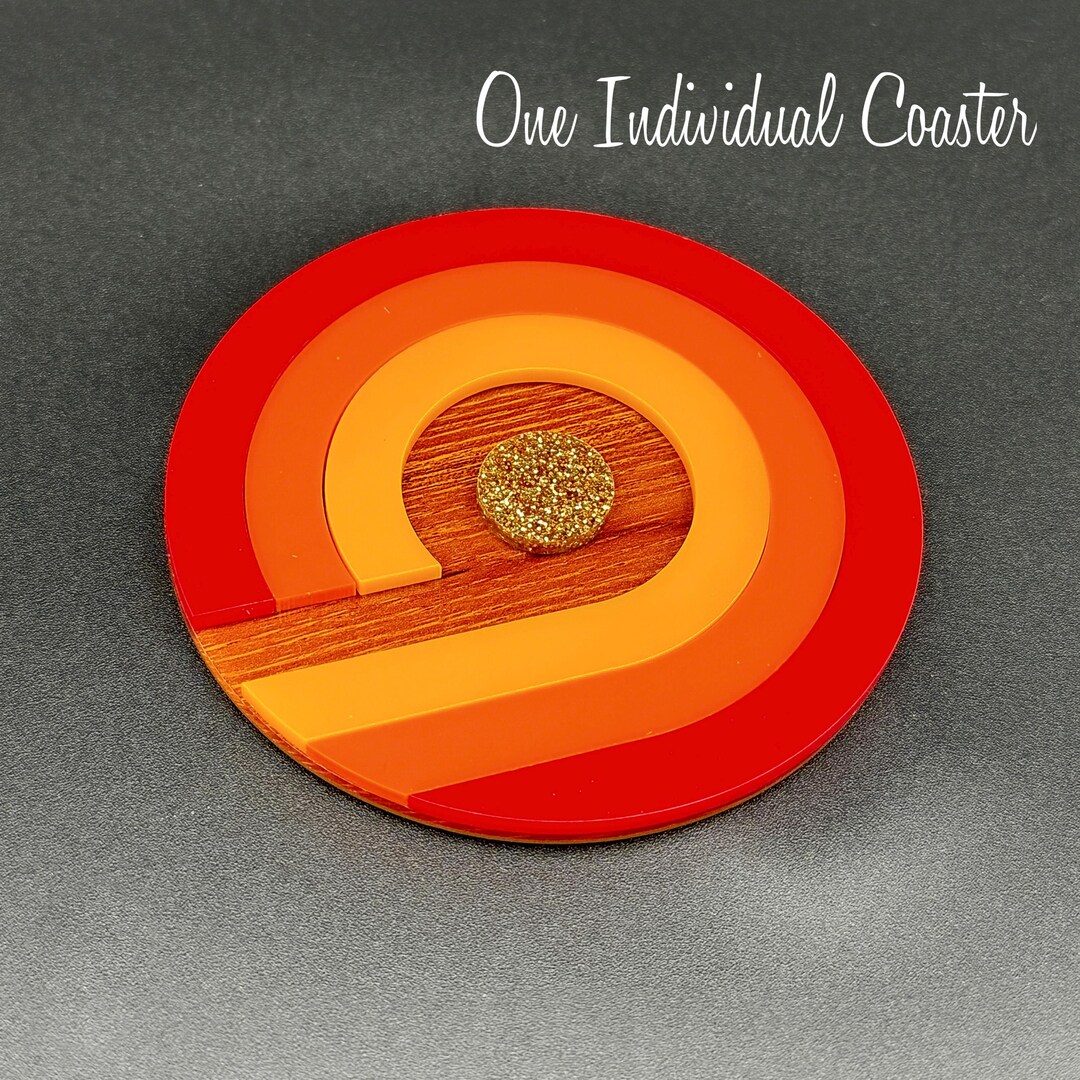 1970s Style "supergraphics" Drink Coasters | ONE Individual Coaster ...