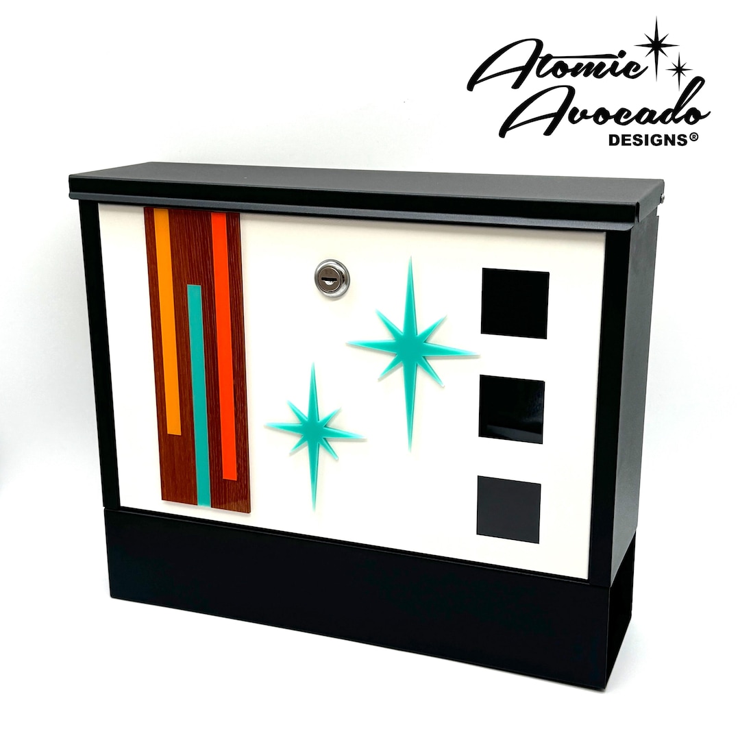 Mid Century Modern Mailbox | "modline" Design | Retro Mail Box ...