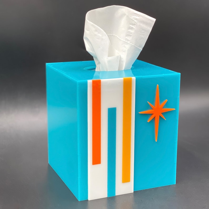 Mid Century Modern Tissue Box Cover modline - Etsy