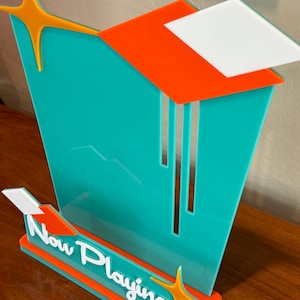 Mid Century Modern "now Playing" Record Stand: Retro LP Vinyl Holder - Etsy