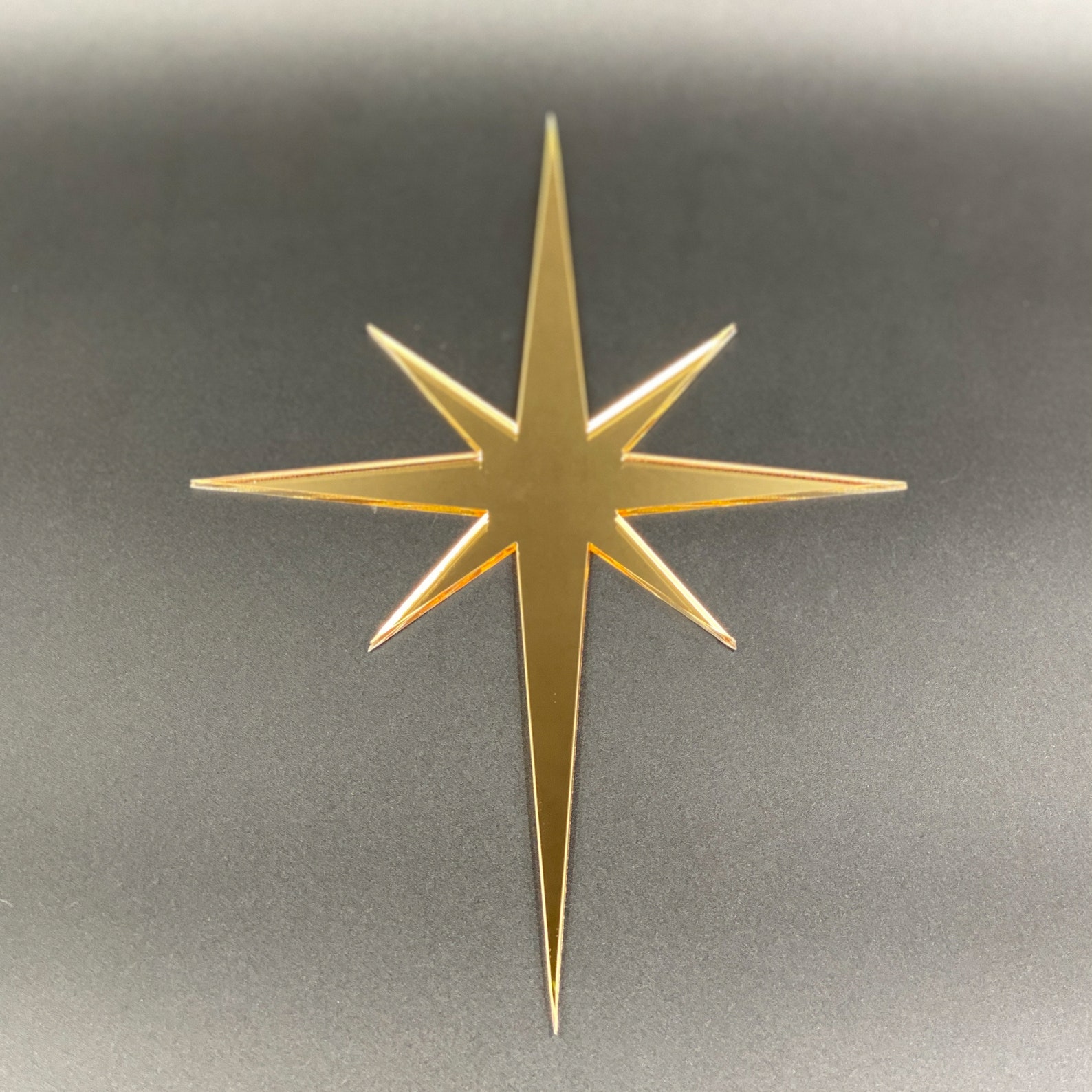 Mid Century Modern MIRROR Atomic Starburst (individual) | Silver or ...