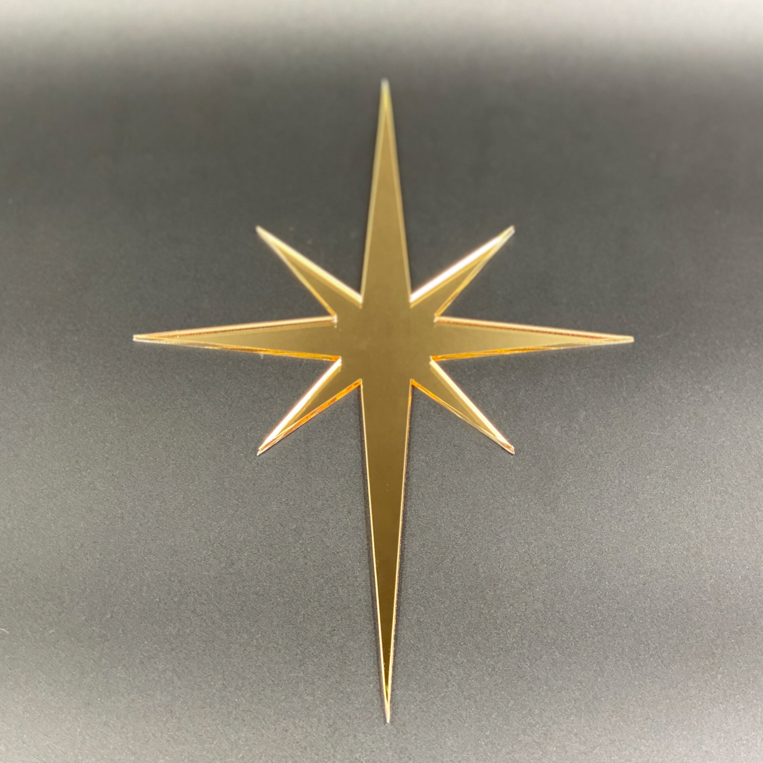 Mid Century Modern MIRROR Atomic Starburst (individual) | Silver or ...