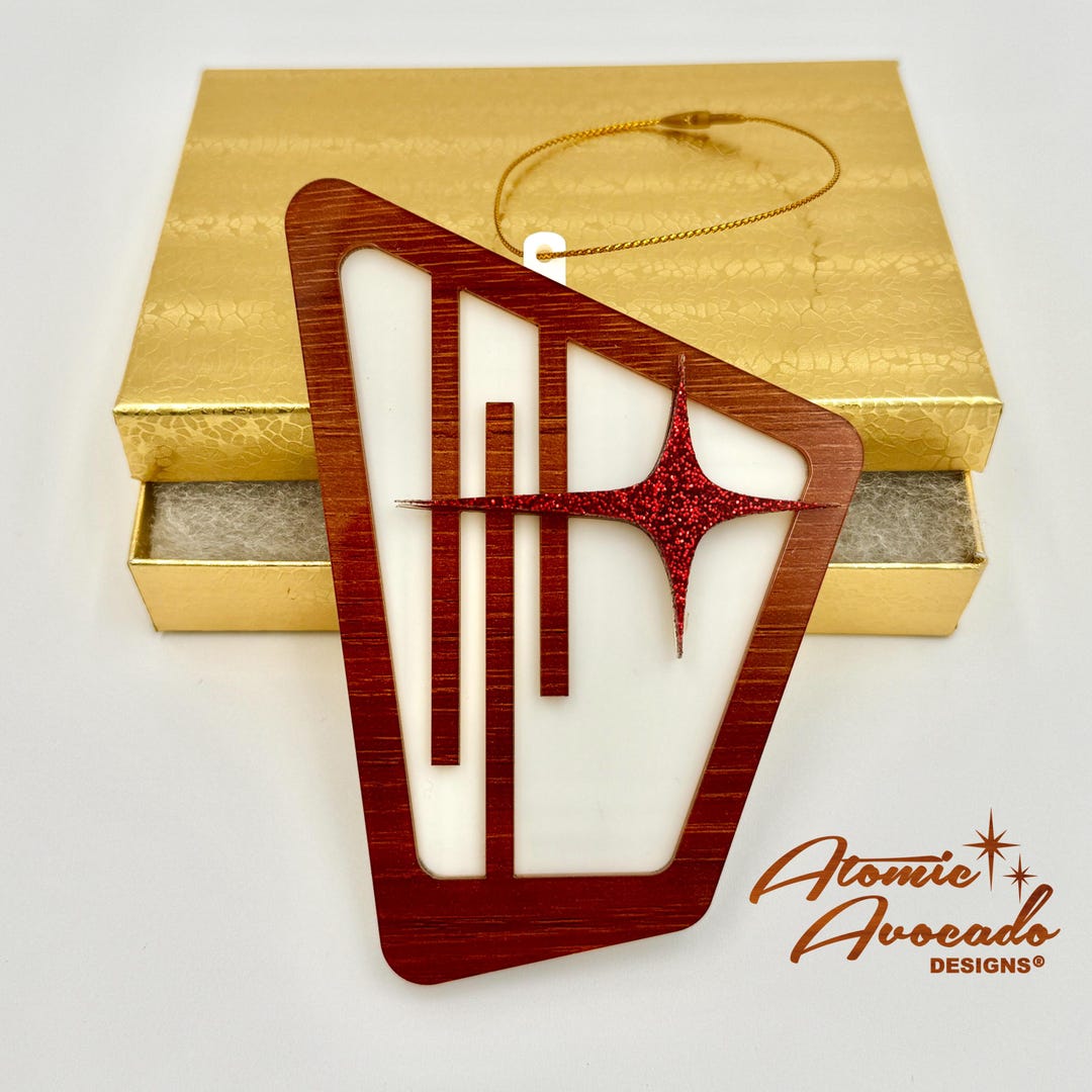 Mid Century Modern Christmas Ornament | "starlite" Design | Retro ...