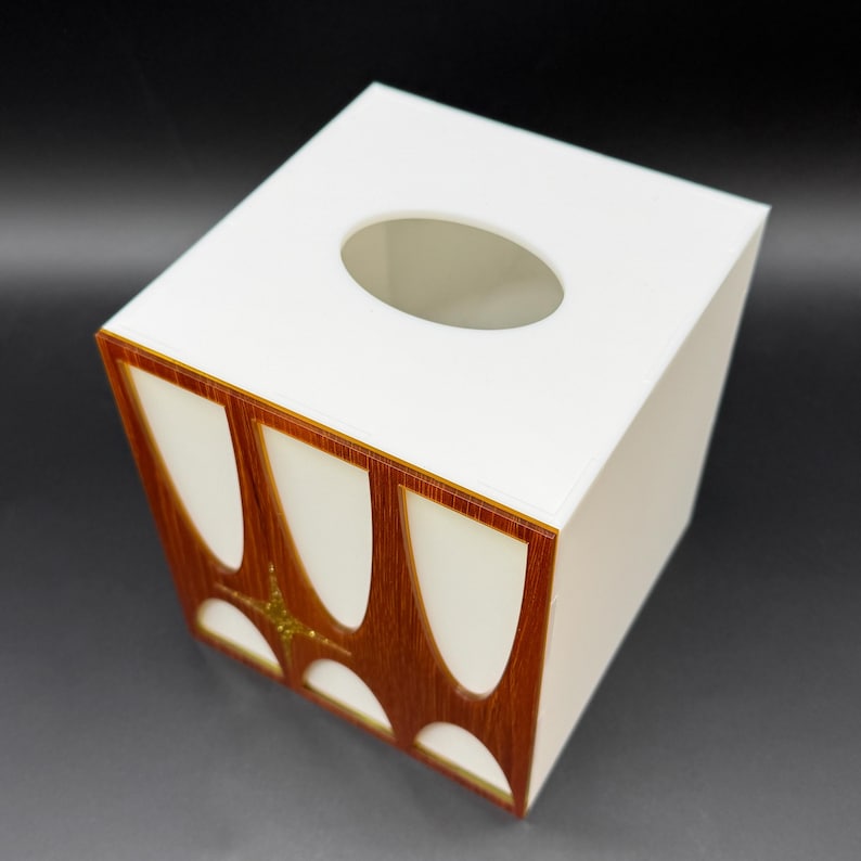 Mid Century Modern "brasília" Tissue Box Cover: Retro Home Decor - Etsy