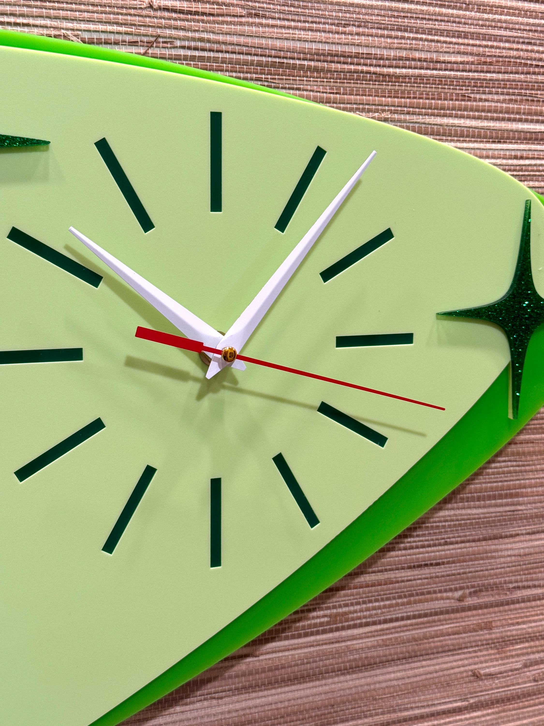Mid Century Modern "atomic Boomerang" Wall Clock: Retro Boomerang - Etsy