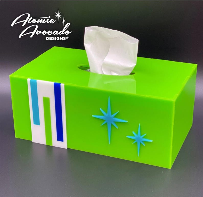 Mid Century Modern Tissue Box Cover | "modline" Design | Retro Style ...