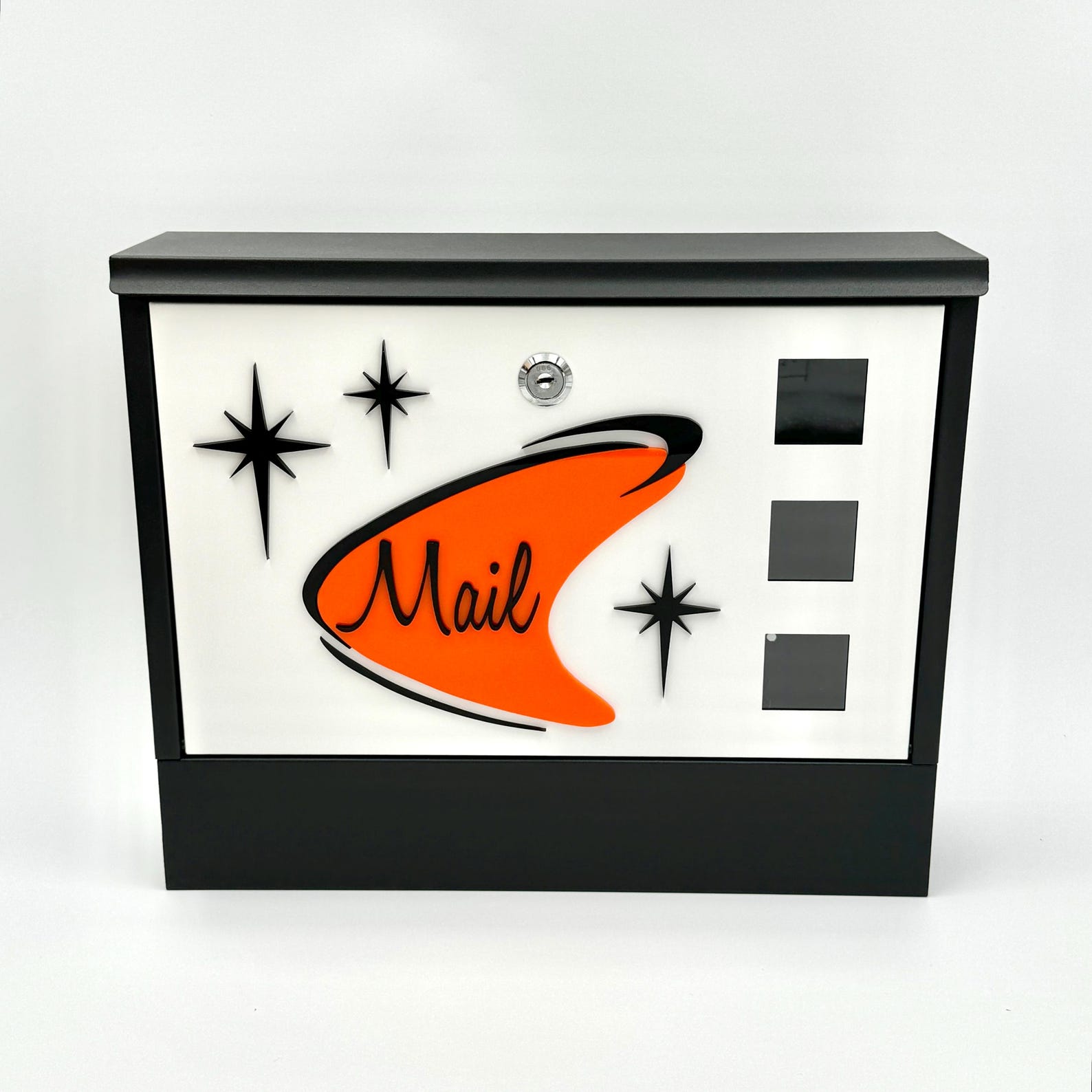Mid Century Modern "atomic Boomerang" Mailbox | Retro Mail Box ...