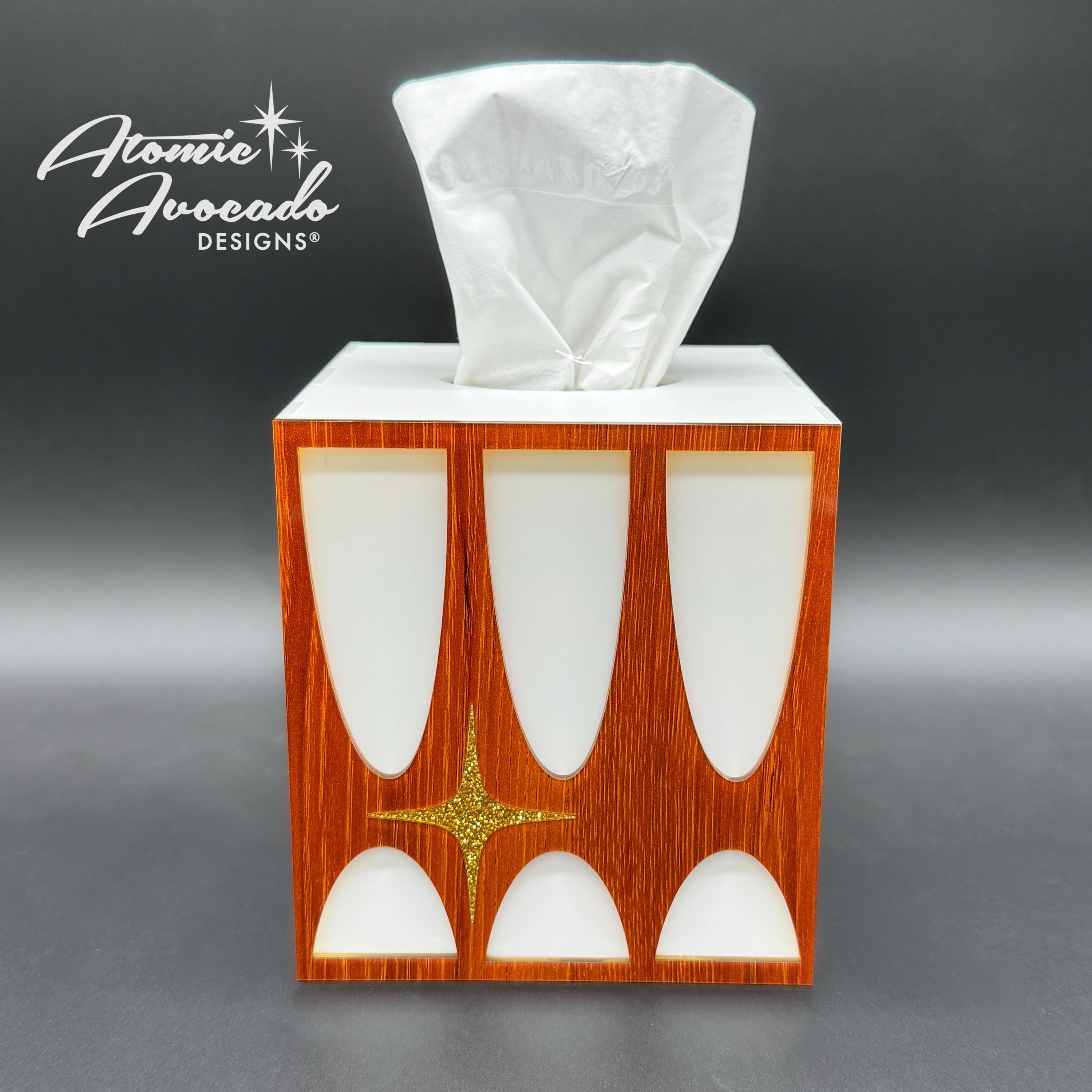 Mid Century Modern "brasília" Tissue Box Cover: Retro Home Decor - Etsy