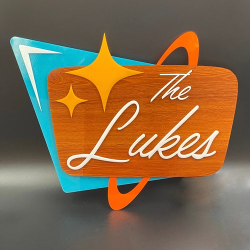 3D Mid Century Modern starlite Welcome Sign - Etsy