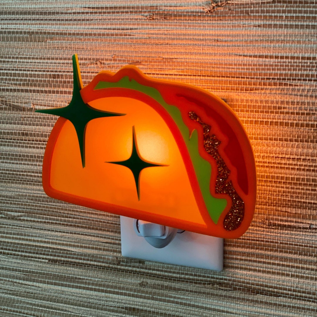 Handcrafted "atomic Taco" Night Light | Food Night Light | Mexican ...
