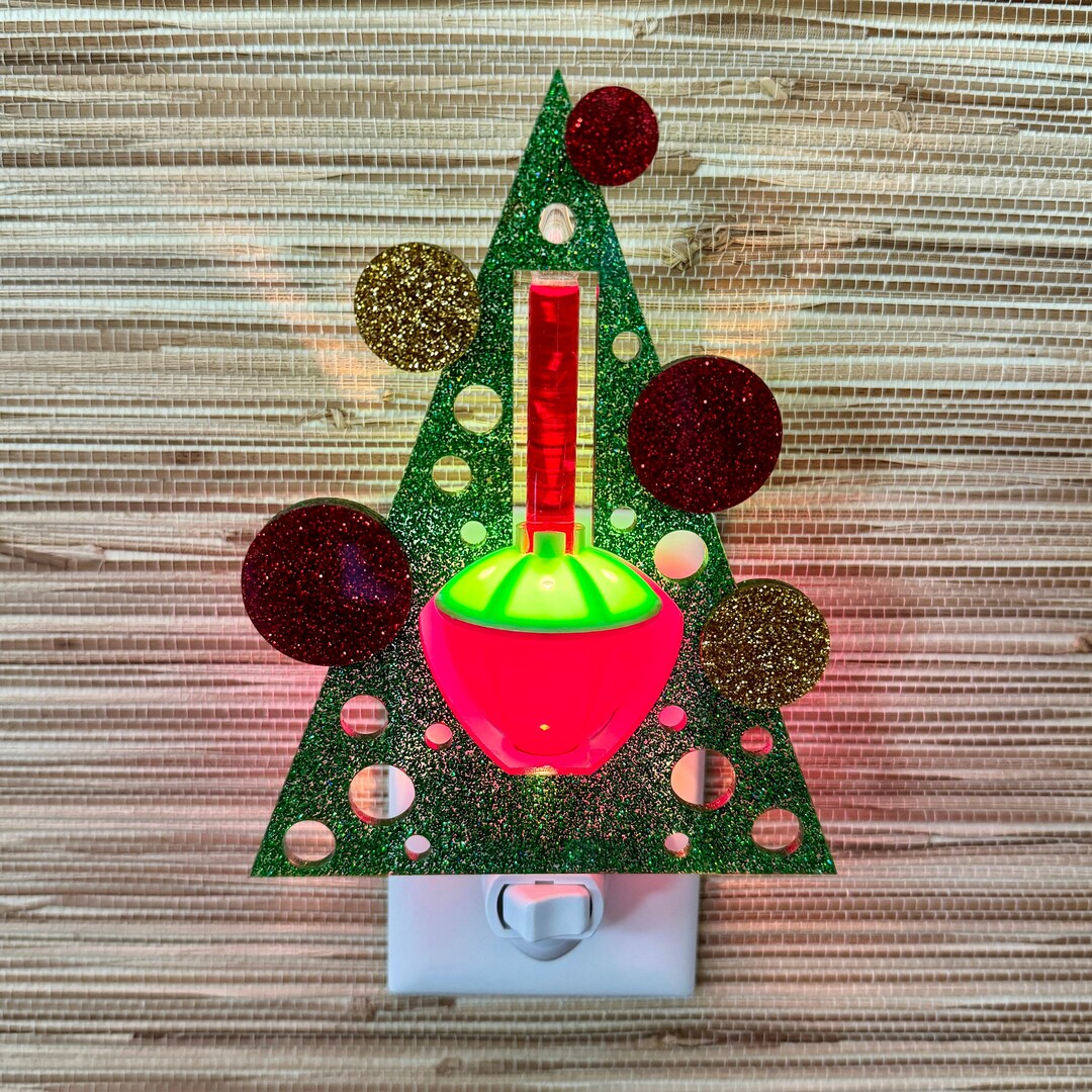 3D Mid Century Modern "bubble Light" Night Light | Retro Holiday Decor ...