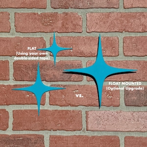 Mid Century Modern 4-point Atomic Star (individual) | Space Age | Retro ...